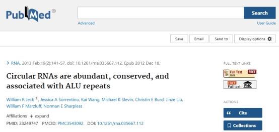 常用网站介绍|circRNA研究常用数据库——circBase（一） - 哔哩哔哩