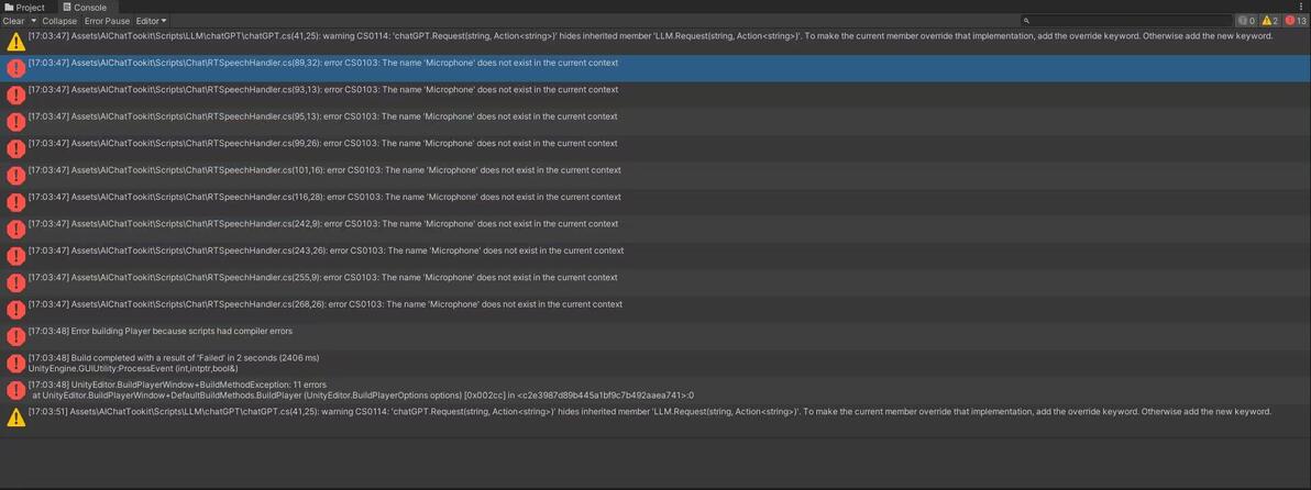 AI二次元老婆项目[Unity-AI-Chat-Toolkit]常见问题QA - 哔哩哔哩