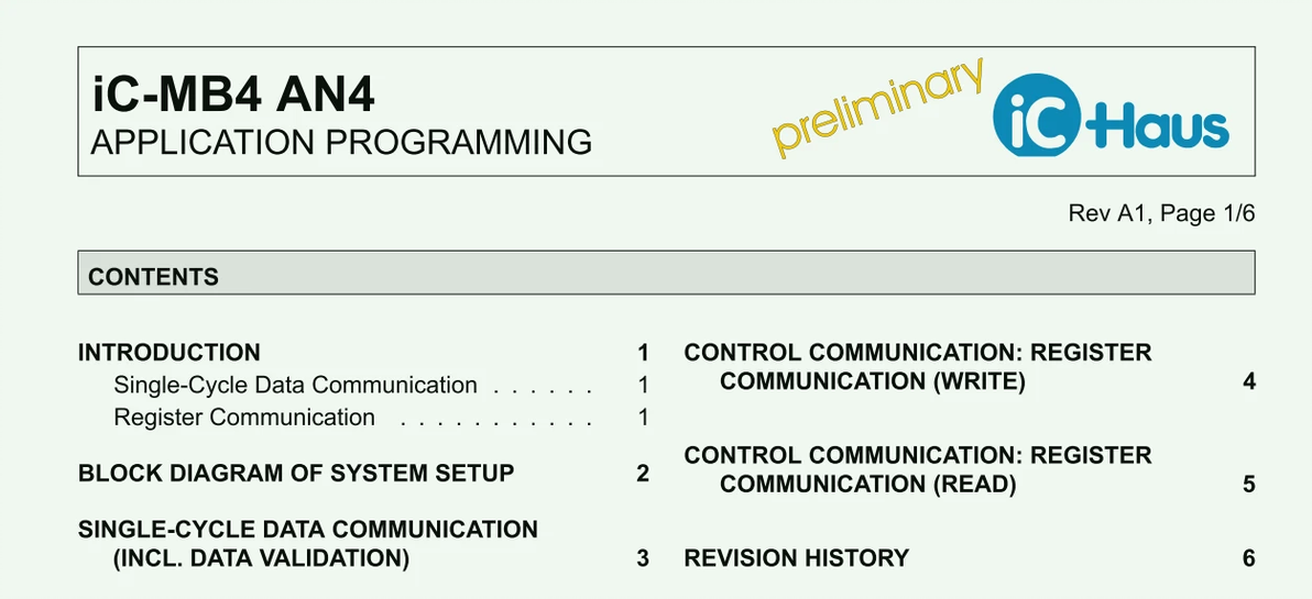 [已完成基本内容]IC-HAUS的IC-MB4芯片的基本教程分享 - 哔哩哔哩
