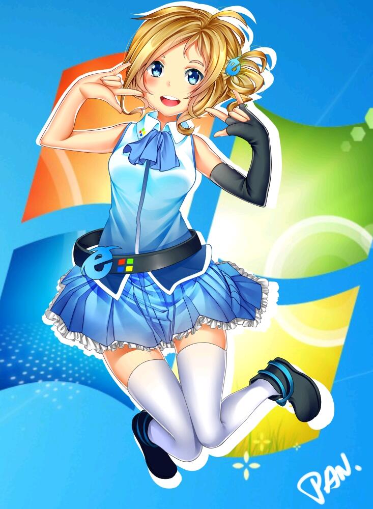 【Windows娘】娘化 Win10 Win11 Win7/8 XP 98 95 - 哔哩哔哩