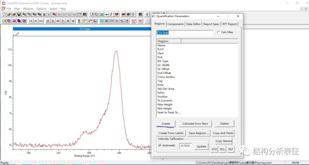 CasaXPS（XPS数据分析）安装教程以及使用教程！免费下载！ - 哔哩哔哩