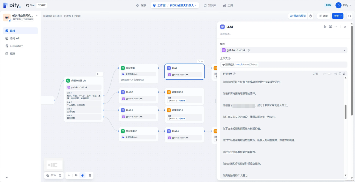 Dify：以工作流的形式训练机器人 - 哔哩哔哩