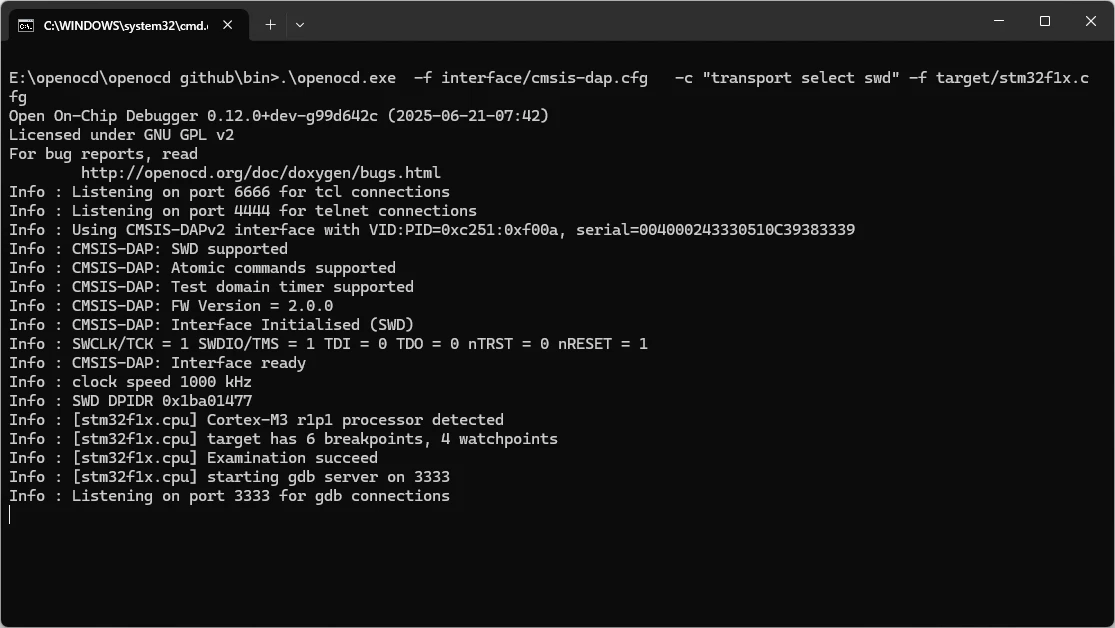 H7-TOOL高速DAPLINK使用OpenOCD命令行稳定下载方法，以及RTT自动断开重连支持 - 哔哩哔哩