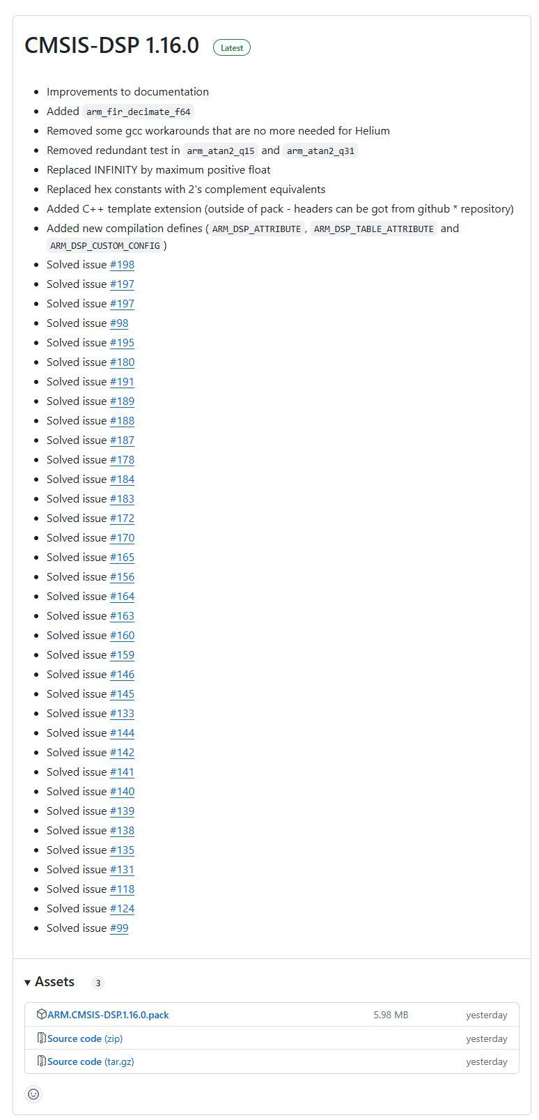 历时一年，CMSIS-DSP库发布V1.16.0, 解决了一大批bug - 哔哩哔哩