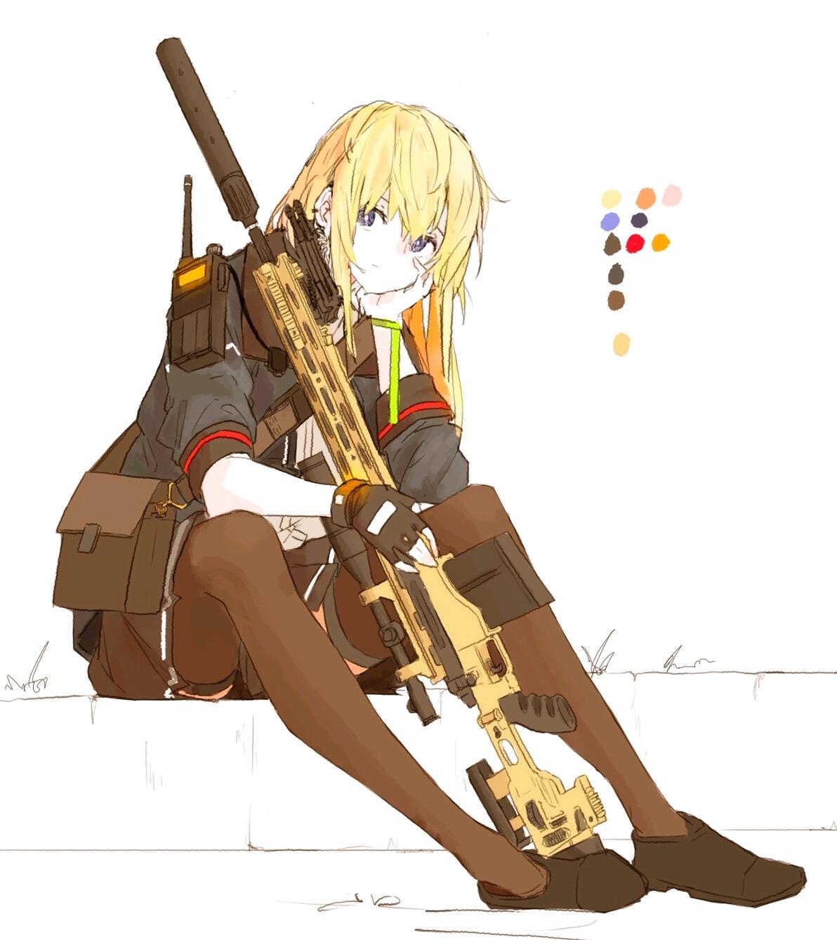 少女前线尚未实装的武器人物设计∶MK21 MSR狙击步枪 - 哔哩哔哩