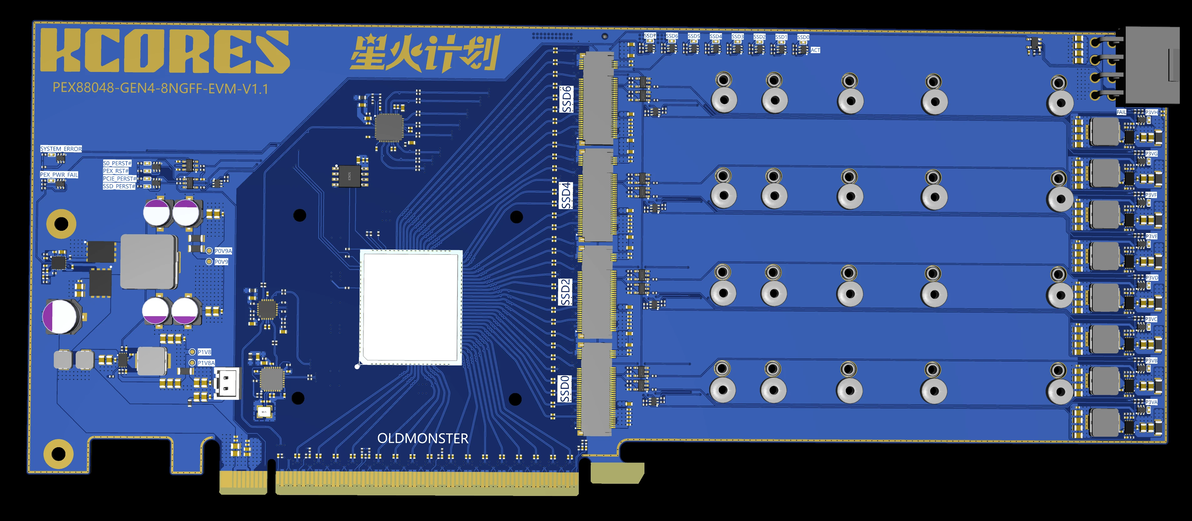 PEX88048大甩卖了，是时候出一款8口M.2 GEN4X4的小黄鱼搅屎棍了 - 哔哩哔哩
