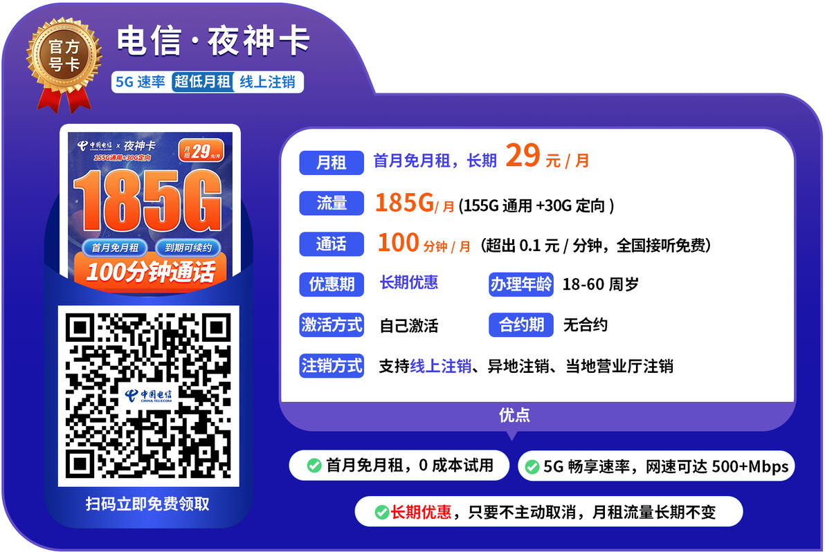 从185G到235G，电信流量卡哪款更适合你？三款电信流量卡、手机卡、电话卡推荐 - 哔哩哔哩