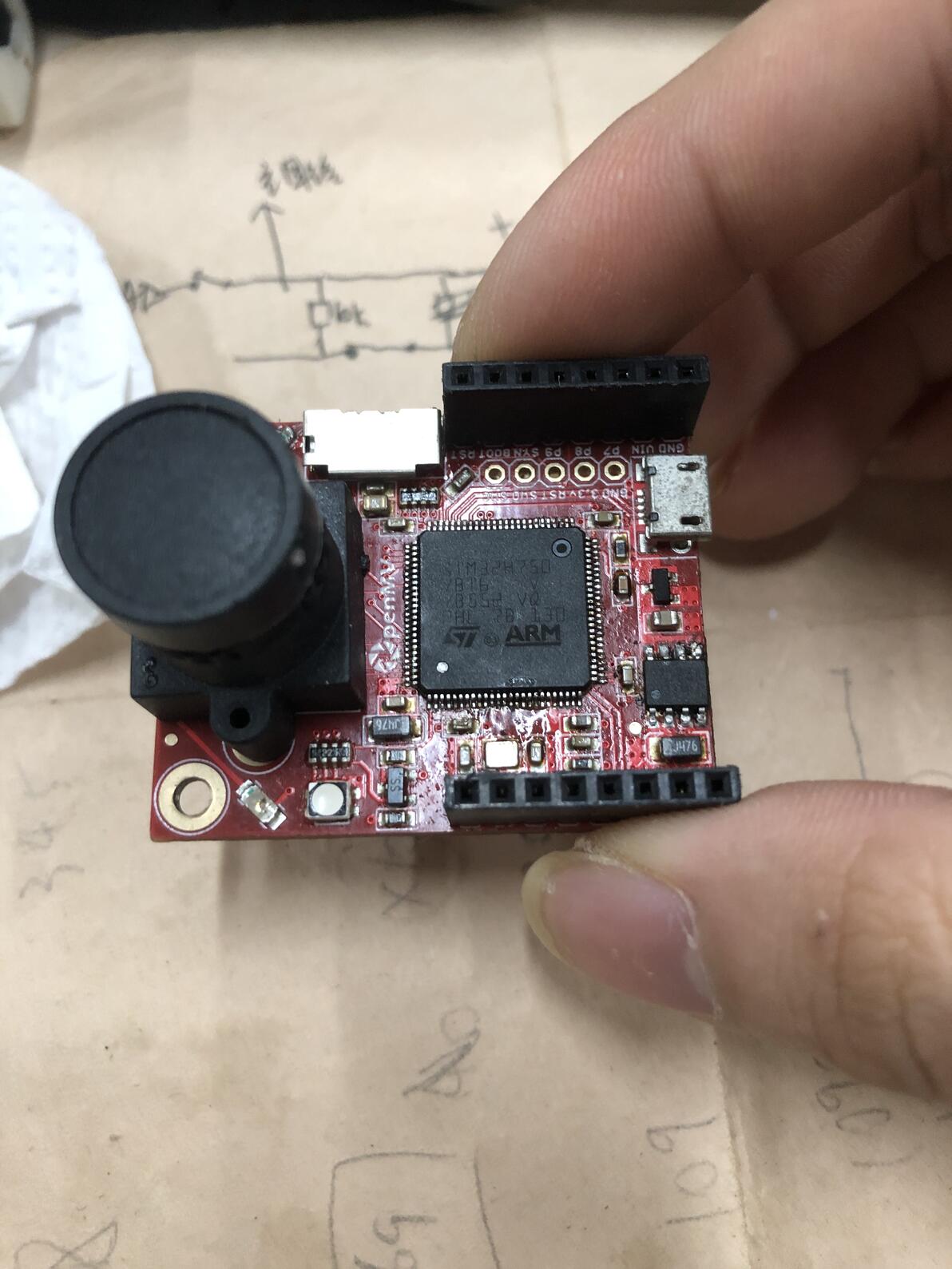 OpenMV3(STM32H743)更换H750,刷写OpenMV4修复过程。 - 哔哩哔哩