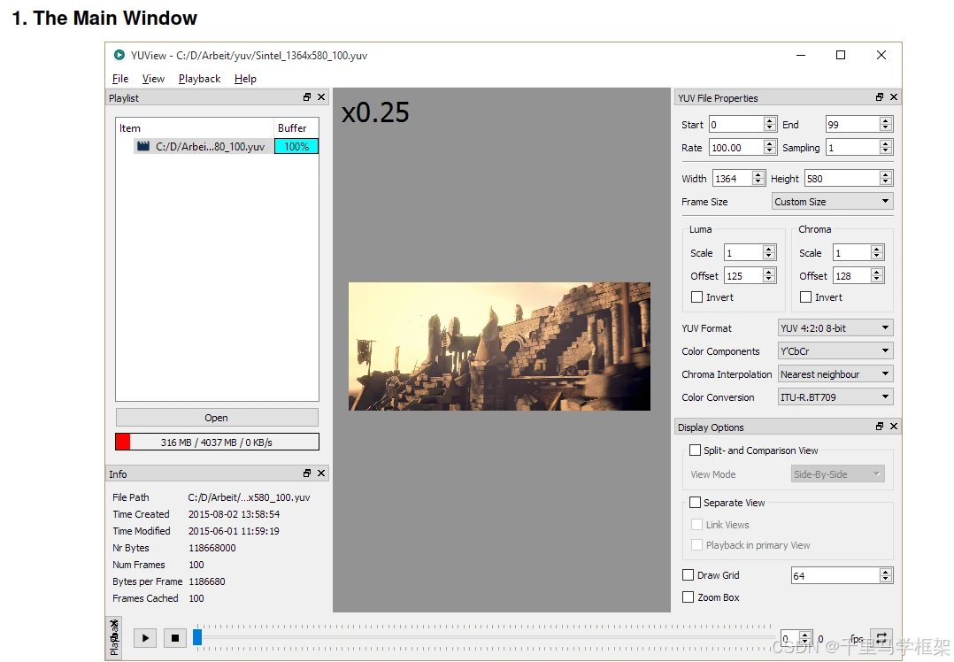 音视频开发必备神器--yuv和rgb原始数据文件查看开源软件YUView使用和编译 - 哔哩哔哩