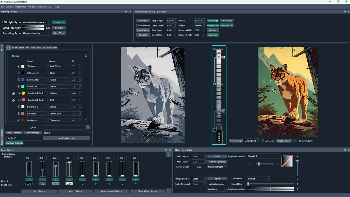 HueForge wiki—如何使用Color Aware - 哔哩哔哩