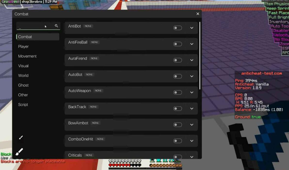 我的世界CrossSine Client MOD - 哔哩哔哩