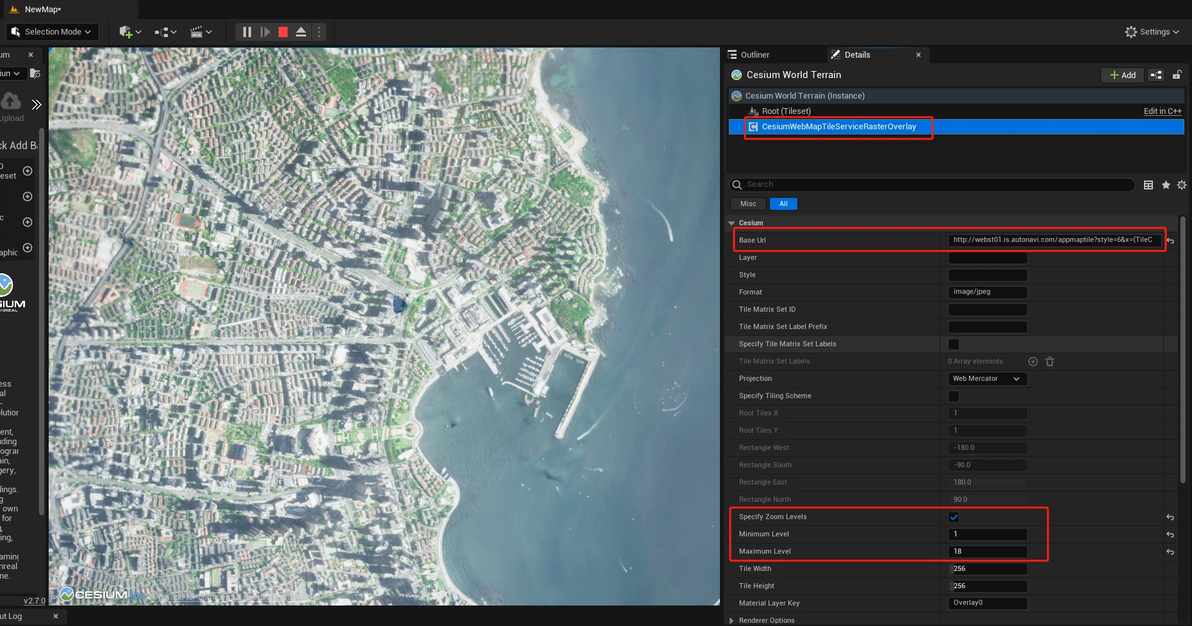 Cesium for Unreal 加载高德地图 - 哔哩哔哩