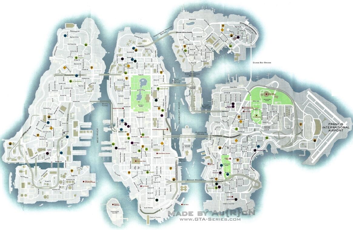 【KingZY｜GTA4】分享GTA4正传一些有用的地图 - 哔哩哔哩