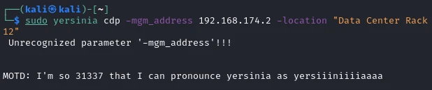 Yersinia：layer 2攻击框架！全参数详细教程！Kali Linux教程！ - 哔哩哔哩