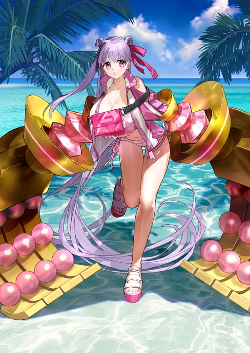 FGO泳装lip介绍：思想键纹系优质道中剑阶单体 - 哔哩哔哩