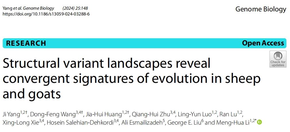 迄今为止最全面绵羊属和山羊属结构变异景观在Nature子刊重磅公布！ - 哔哩哔哩
