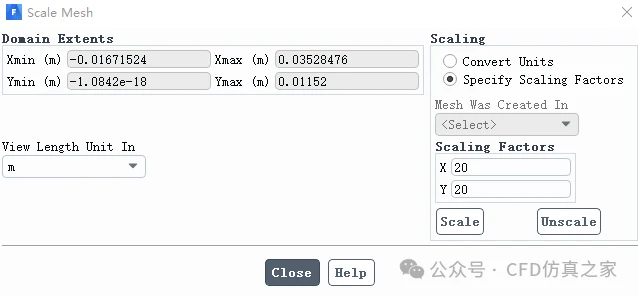 Fluent 模型缩放Scale Mesh设置 - 哔哩哔哩