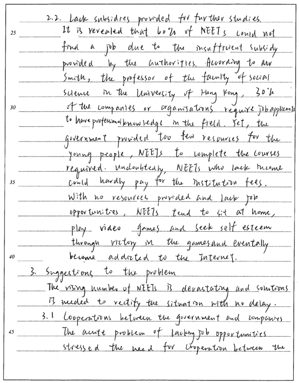 往年DSE写作范文(level1-5）分享，包含题目、sample、考评局评语 - 哔哩哔哩