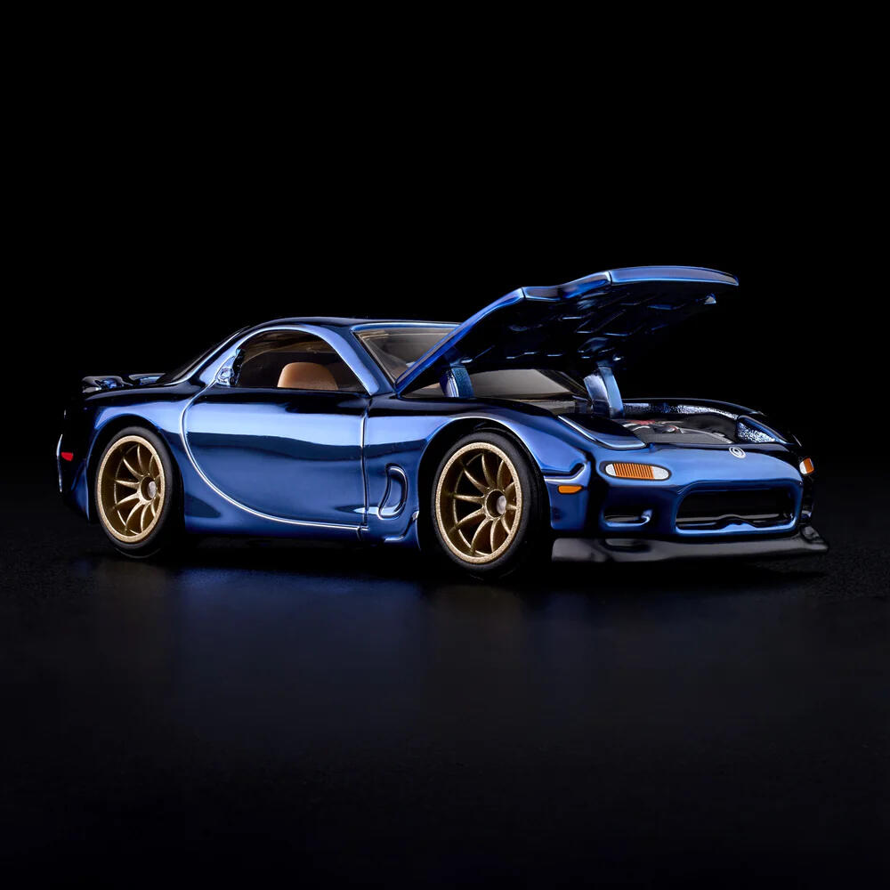 526) (风火轮 HotWheels) 最新风火轮RLC发售消息之-1993款马自达RX7 R-1电镀钢蓝色 - 哔哩哔哩