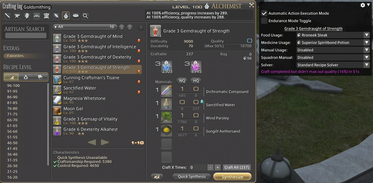 FF14 卫月Dalamud自动生产 - 哔哩哔哩