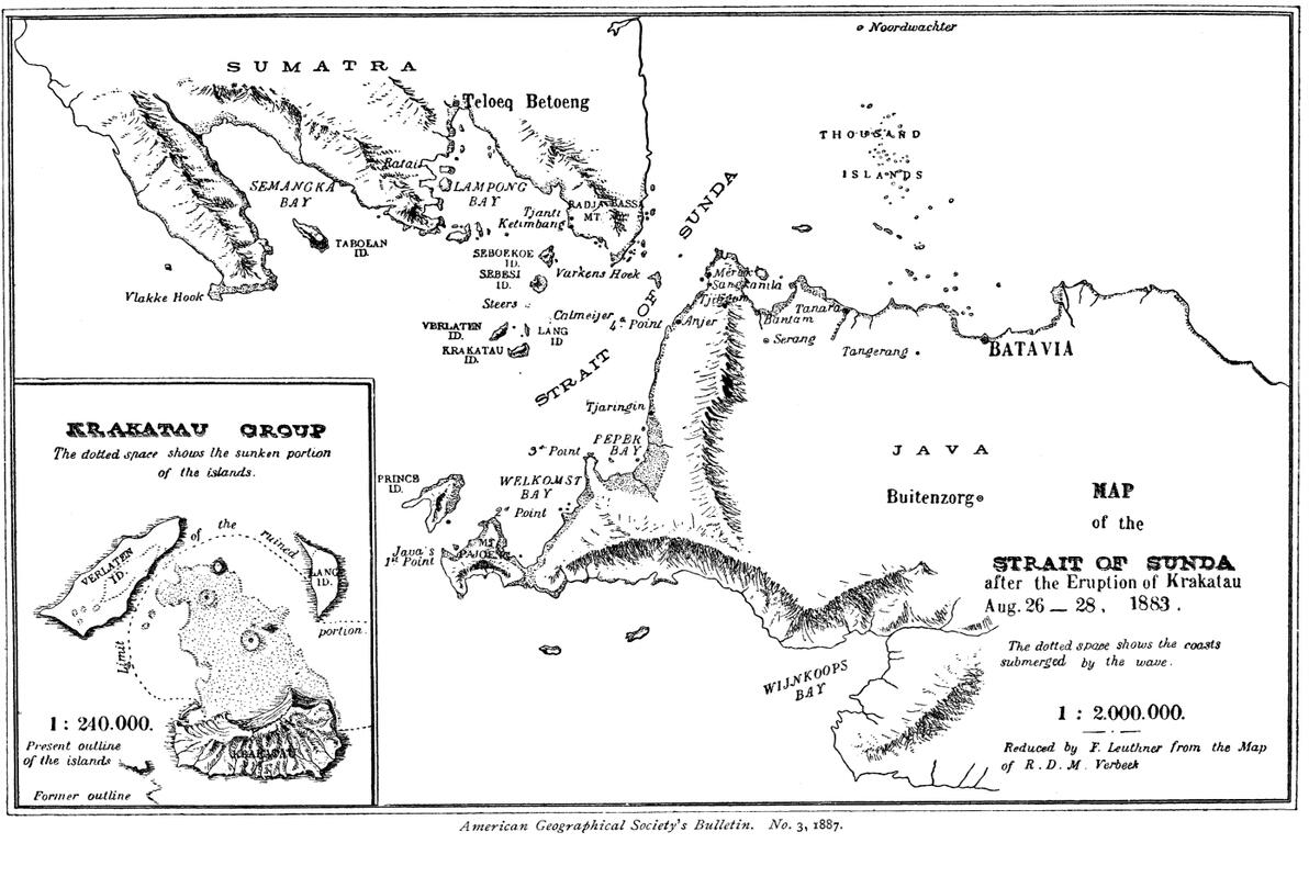 1883年喀拉喀托火山喷发:维贝克的调查报告 - 哔哩哔哩