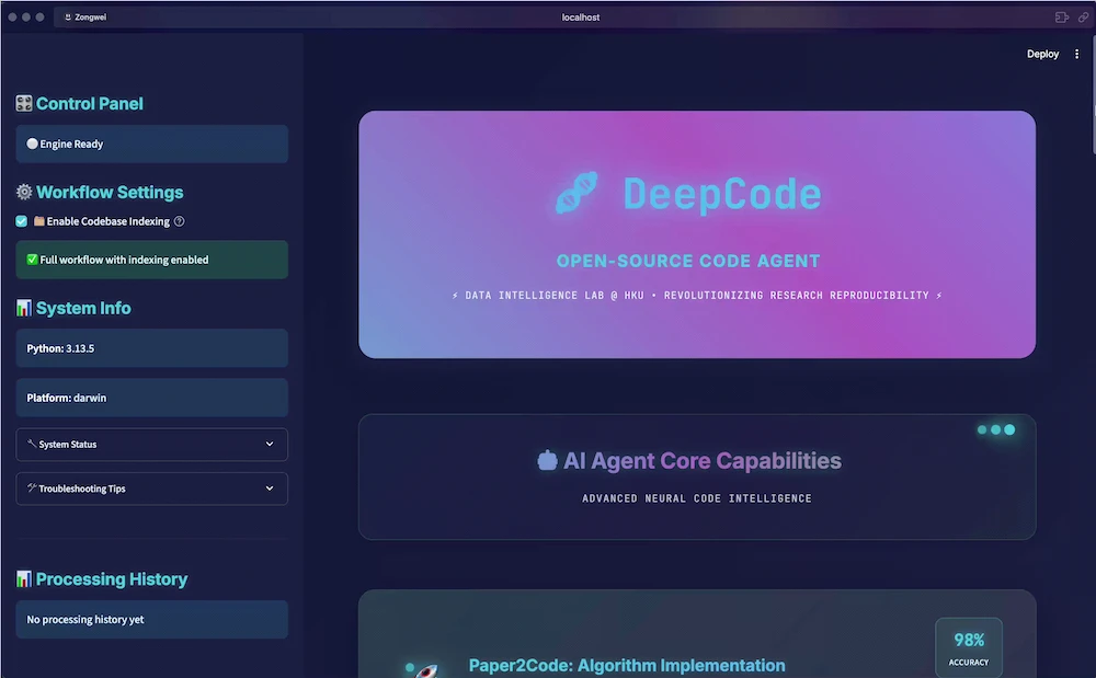 DeepCode：把论文和想法变成代码的 AI 工具 - 哔哩哔哩
