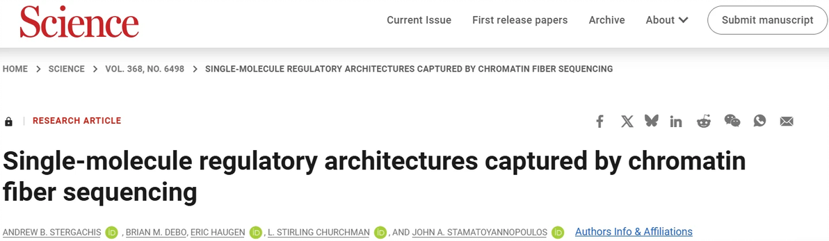 新品推介 | Fiber-seq：单分子分辨率下的染色质开放性与调控元件解析 - 哔哩哔哩