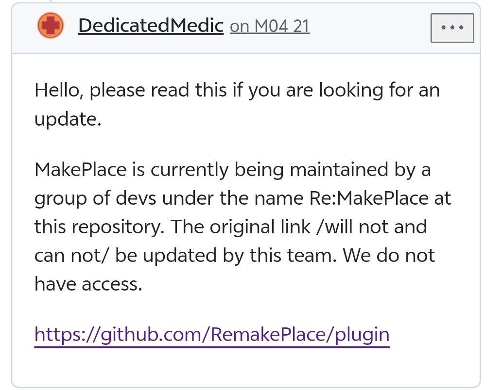 [自用]7.2ReMakePlace安装使用 - 哔哩哔哩