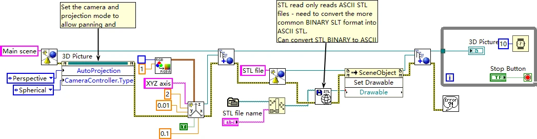 LabVIEW加载 STL 模型至 3D 场景 源码见附件 - 哔哩哔哩