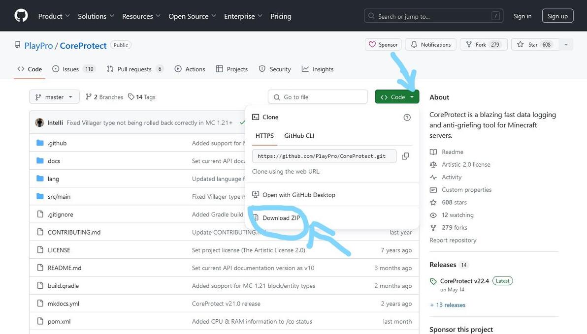 如何根据源码免费获得我的世界1.21版本的coreprotect（coi） - 哔哩哔哩