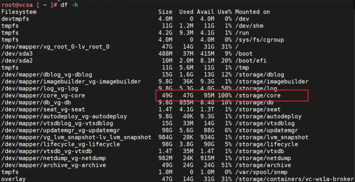 vCenter Appliance /storage/core空间满处理方法 - 哔哩哔哩