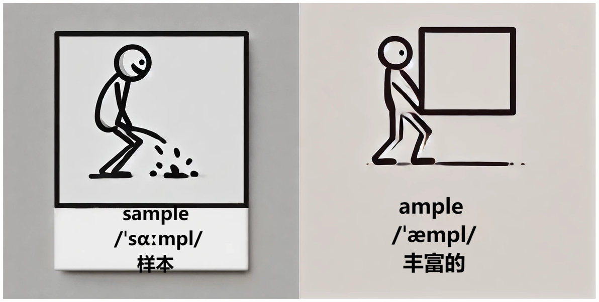 单词辨析记忆： sample VS ample - 哔哩哔哩
