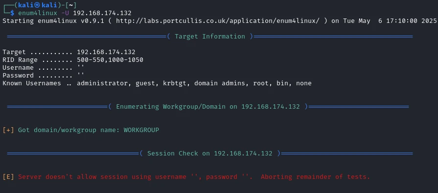 enum4linux：渗透测试中的Windows信息收割机！全参数详细教程！Kali Linux教程！ - 哔哩哔哩