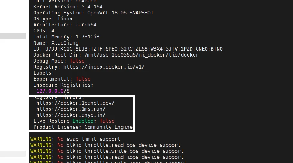 小米路由器7000/万兆系列教程 二、Docker远程管理及配置软固化 - 哔哩哔哩