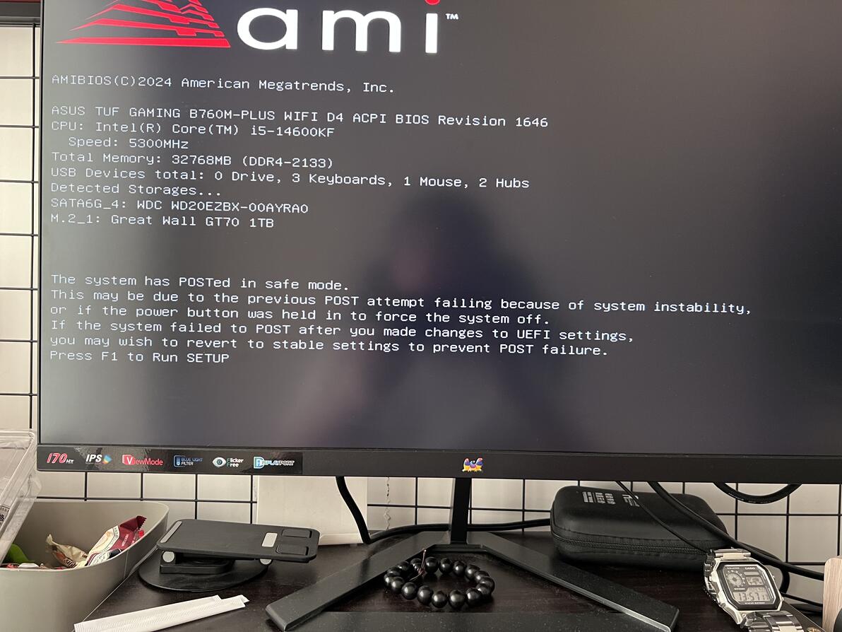 电脑开机出现AMI提示 - 哔哩哔哩
