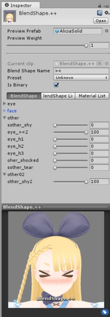 BlendShape 的设置(v0.45) - 哔哩哔哩
