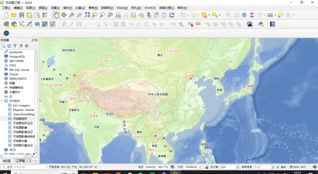 QGIS无插件加载（无偏移）天地图高清影像、矢量地图、地形、注记！整理好的图源地址 - 哔哩哔哩