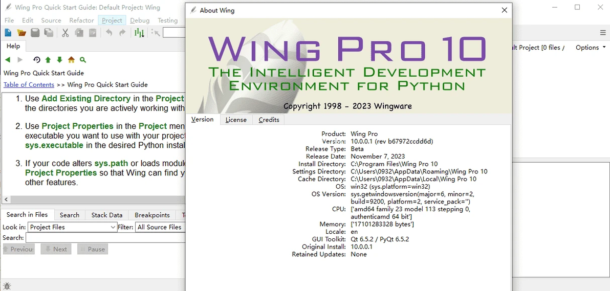 Python集成开发环境 Wing Pro v10.0.8.0 激活版 - 哔哩哔哩