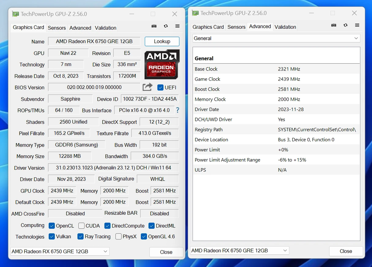 蓝宝石RX6750 GRE显卡评测：对比RTX4060，谁才是真正甜品卡？ - 哔哩哔哩
