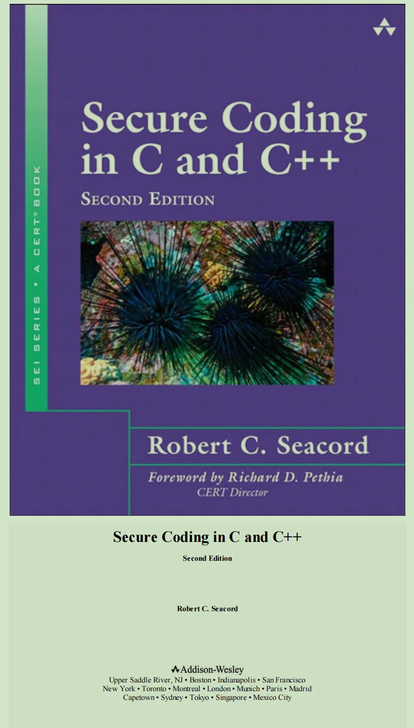 分享一本C和C++语言安全编码实践的重要参考书《Secure Coding in C and C++》 - 哔哩哔哩