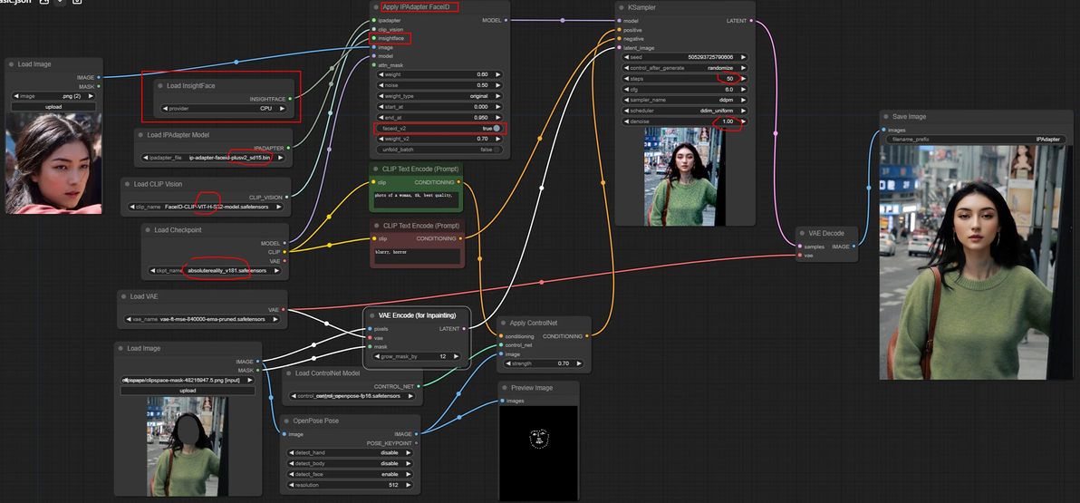 ComfyUI秋葉整合包使用FaceID方法 - 哔哩哔哩