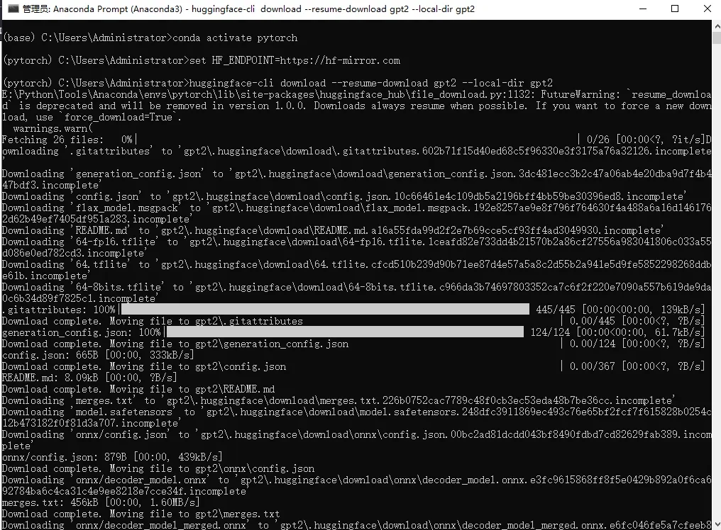基于HuggingFace镜像网址下载gpt-2模型详细过程 - 哔哩哔哩