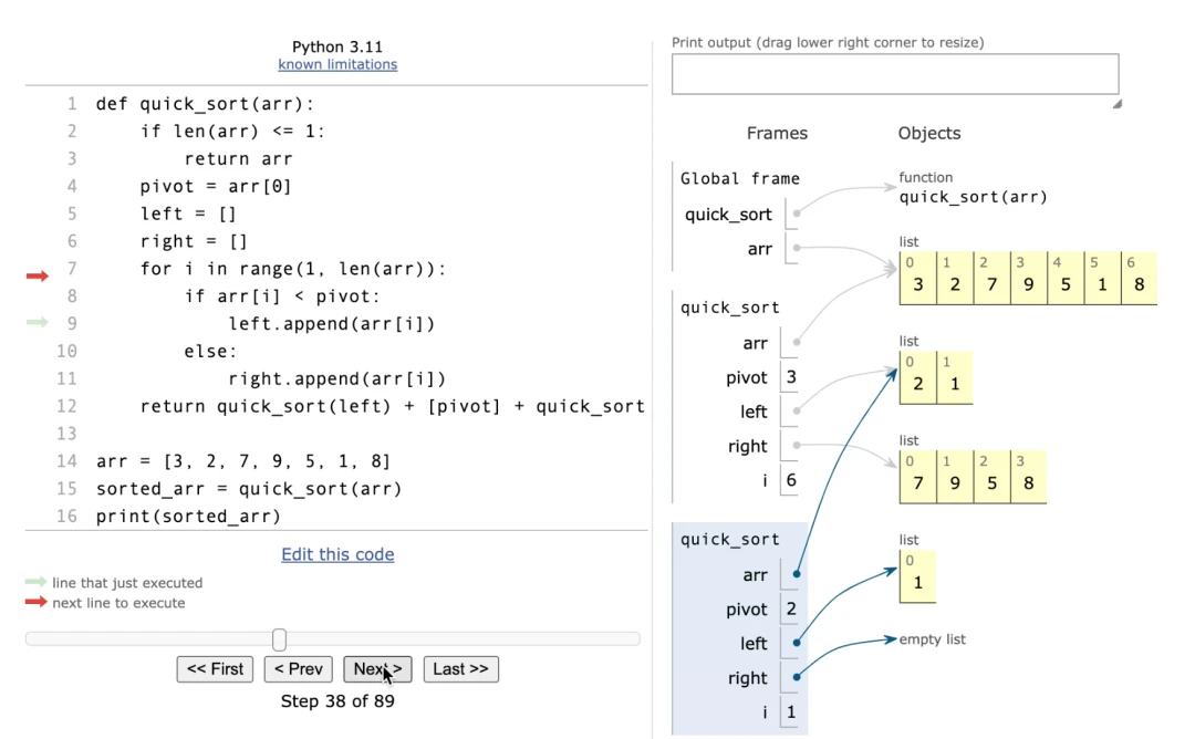pythontutor：一个能帮你看懂程序的代码可视化工具 - 哔哩哔哩