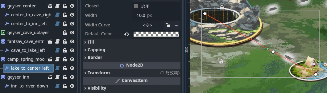 在Godot中绘制不卡还会运动的路径曲线~ Line2D与Path2D - 哔哩哔哩