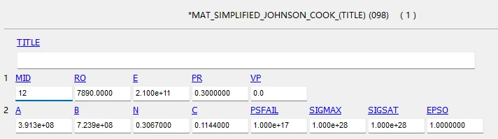 LS-DYNA 的非线性材料本构模型开发与验证—以 Johnson-Cook 为例 - 哔哩哔哩