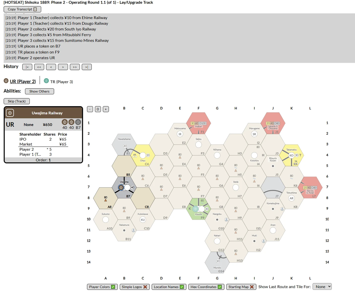 18xx网站使用教程&四国1889游戏规则 - 哔哩哔哩