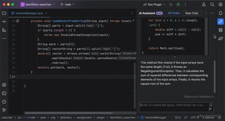 在pycharm里使用Jetbrains ai assistant 插件 - 哔哩哔哩