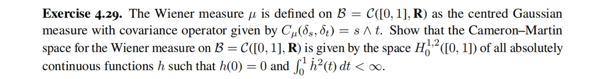 如何计算Cameron Martin 空间 - 哔哩哔哩