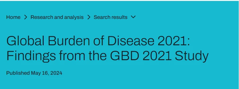 重磅 ！GBD 2021免费数据库发布！我们将每周最新文章汇总！ - 哔哩哔哩