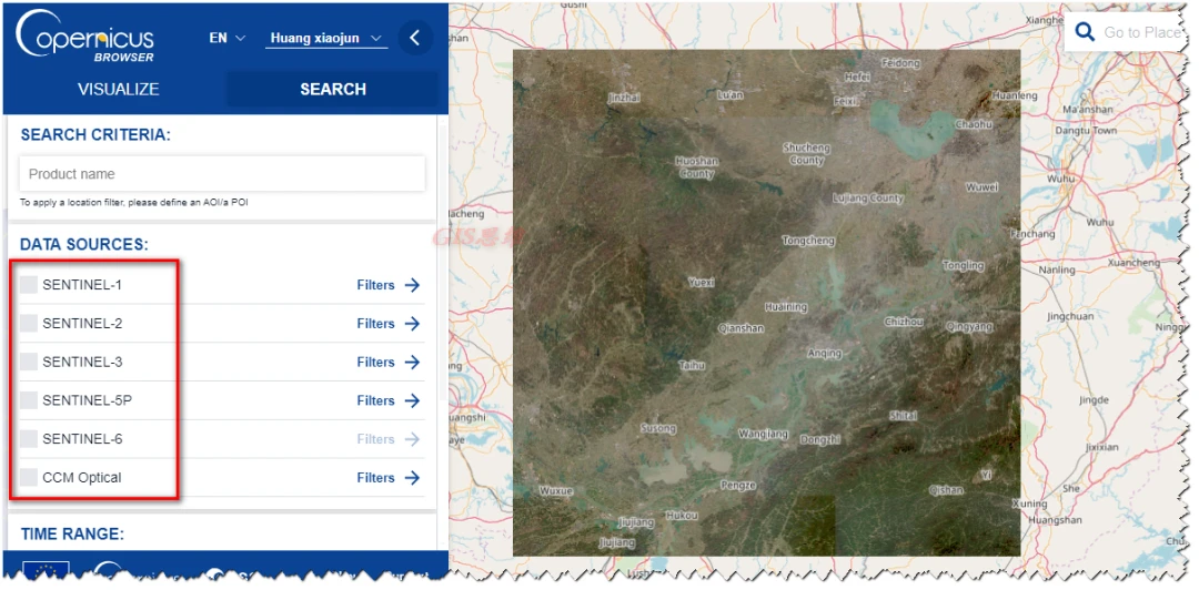 来了！下载哨兵影像！Sentinel-1 和 Sentinel-2 - 哔哩哔哩